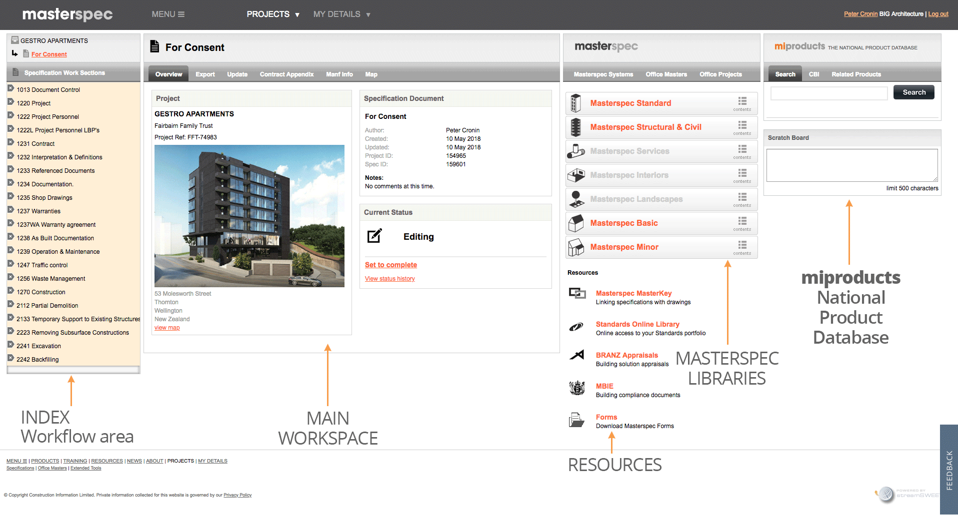 The Masterspec Workspace - Masterspec
